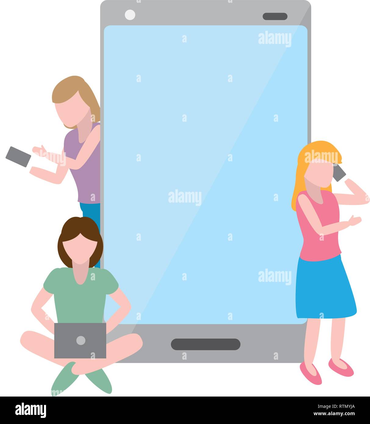 Young employee tech Stock Vector Images - Alamy