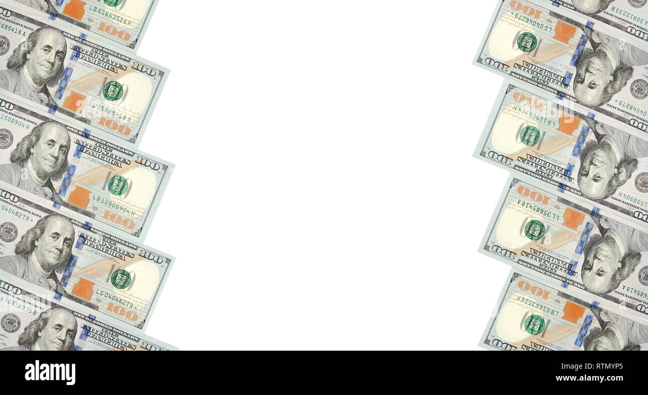 100 dollars bills rows hi-res stock photography and images - Alamy