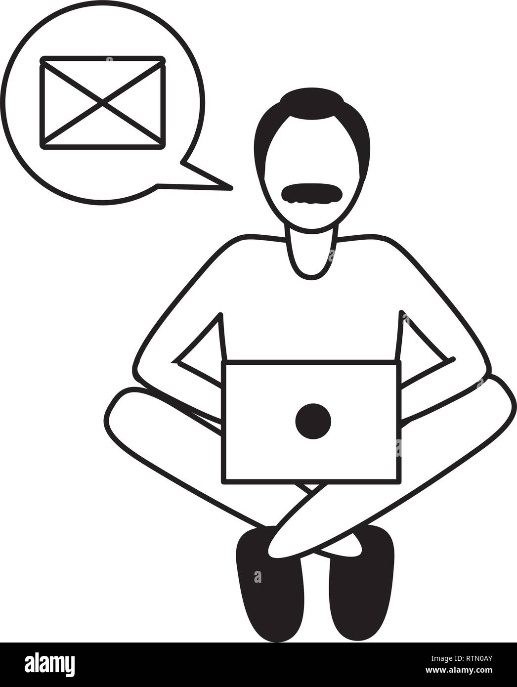 people tech device Stock Vector Image & Art - Alamy