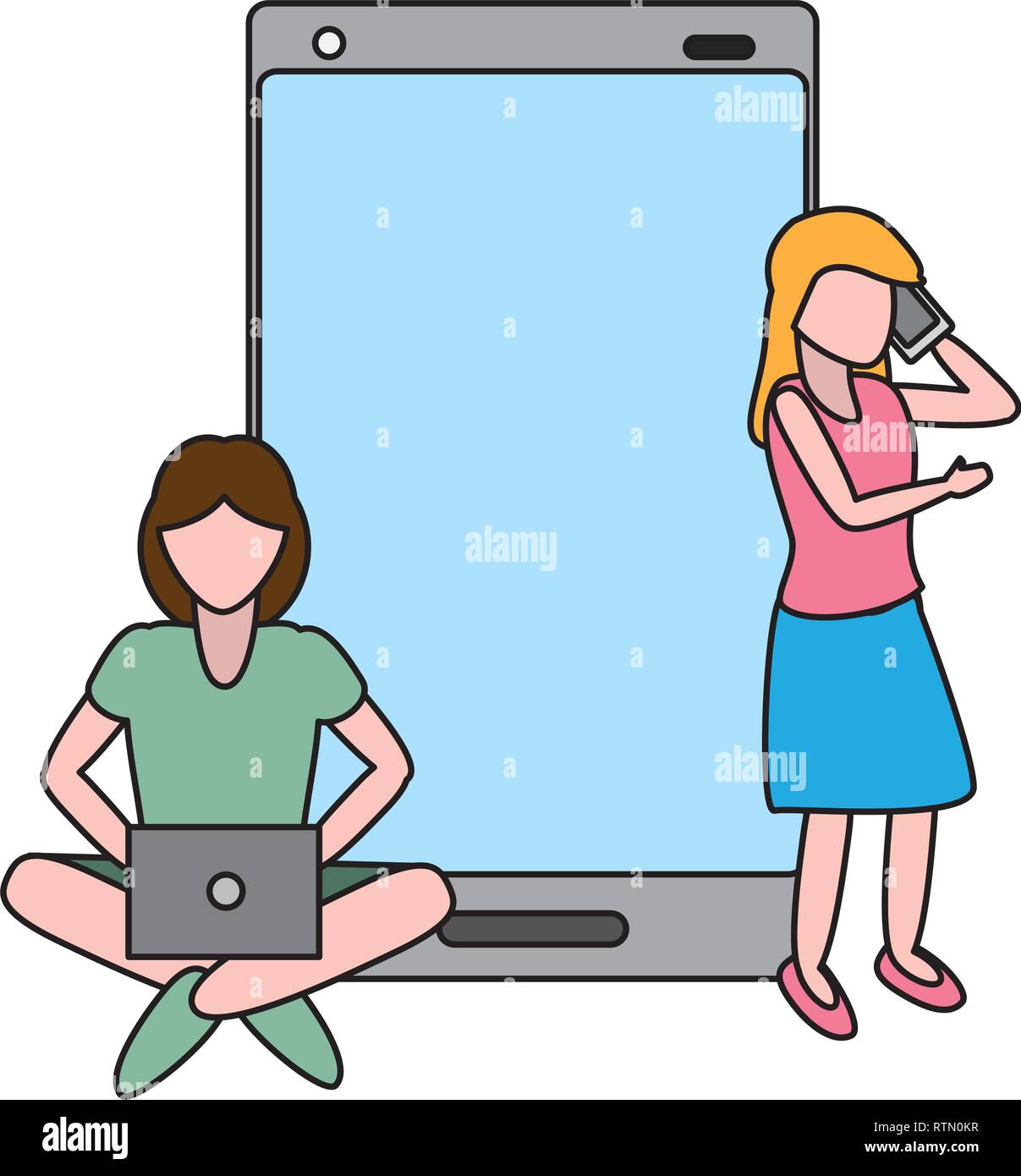 Young employee tech Stock Vector Images - Alamy