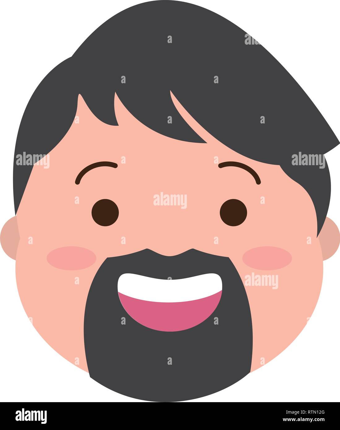 smiling man face Stock Vector Image & Art - Alamy