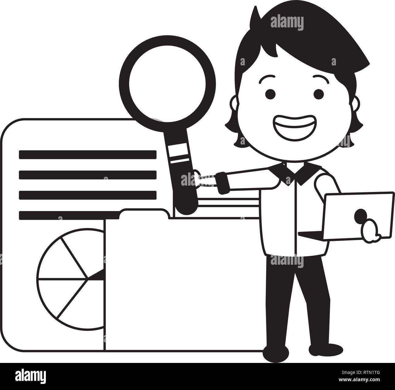 Retrieval of data Stock Vector Images - Alamy