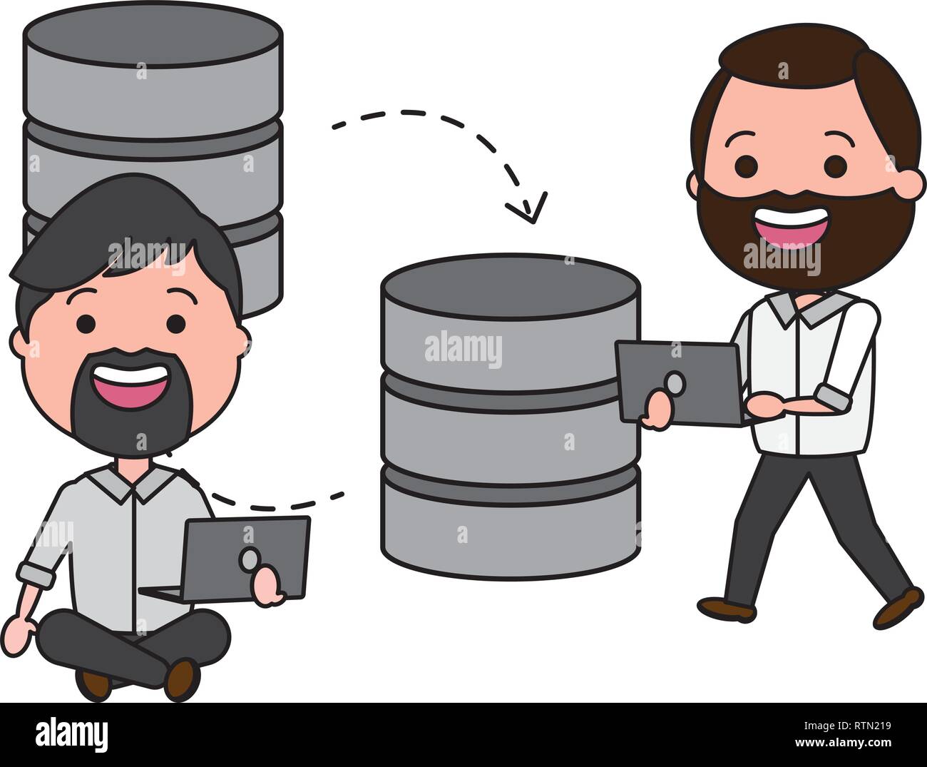 People sharing data mobile Stock Vector Images - Alamy