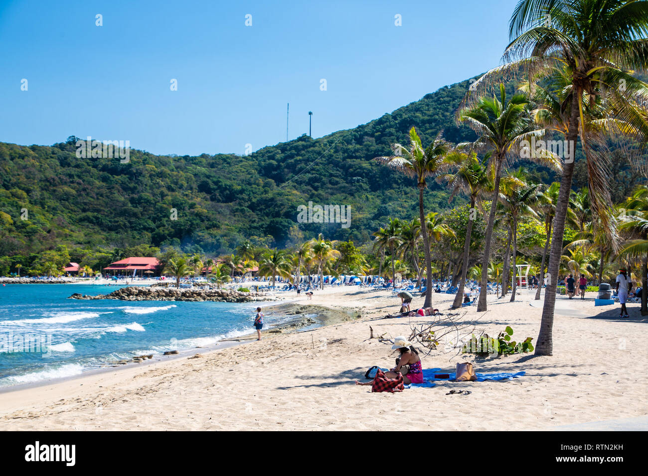 LABADEE, HAITI - February 4,, 2019: Labadee is a port located on the ...