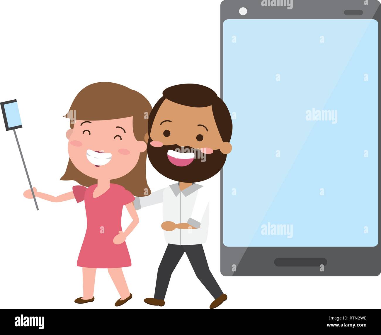 Smiling Tech Stock Vector Images - Alamy