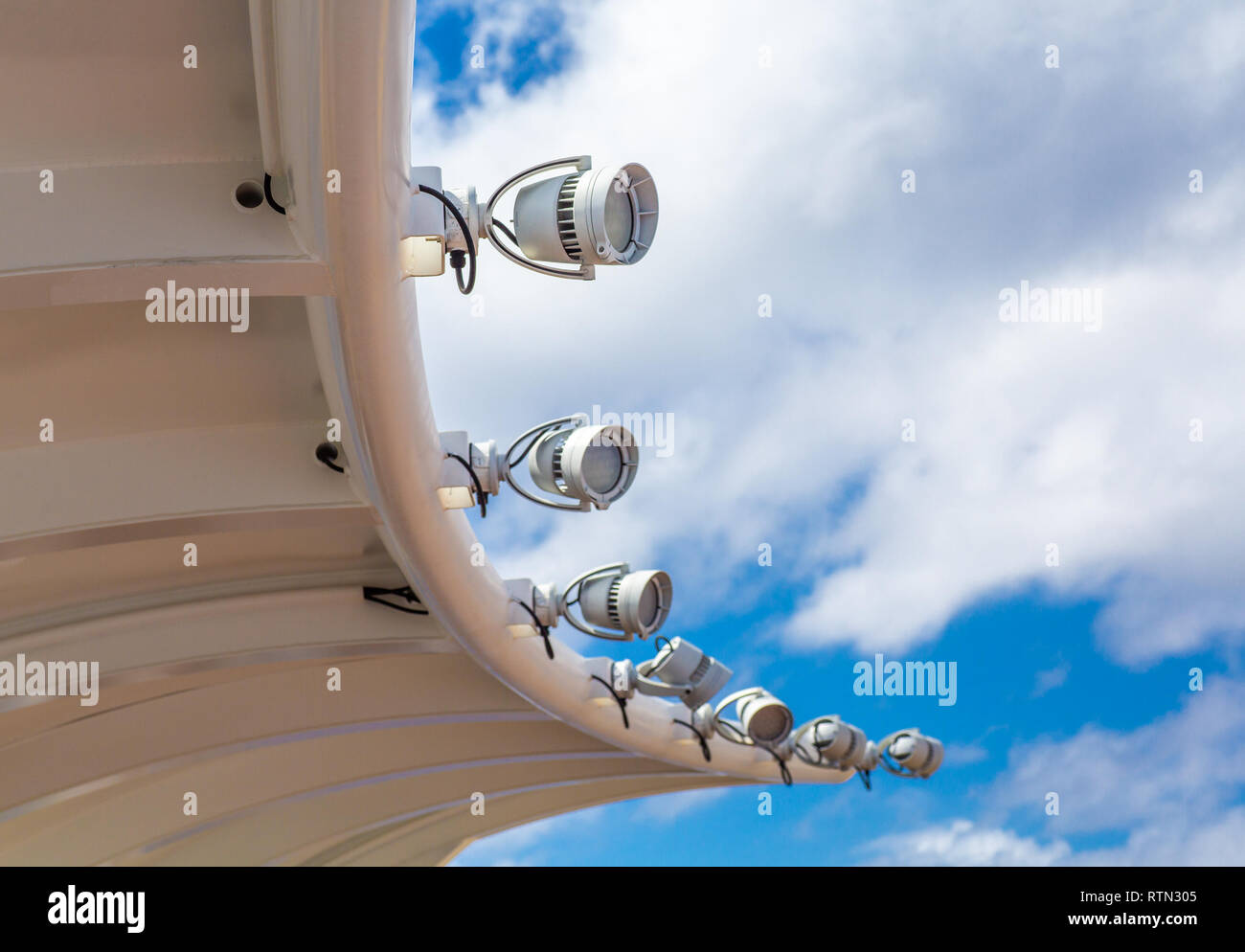 Spotlights on roof hi-res stock photography and images - Alamy