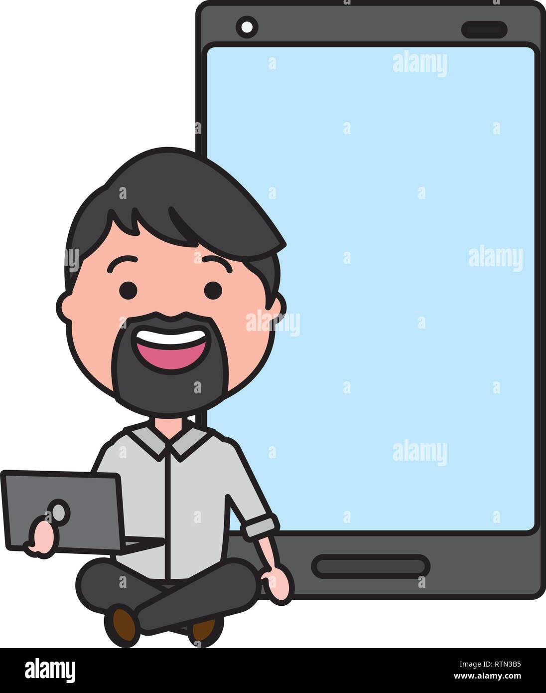 people tech devices Stock Vector Image & Art - Alamy