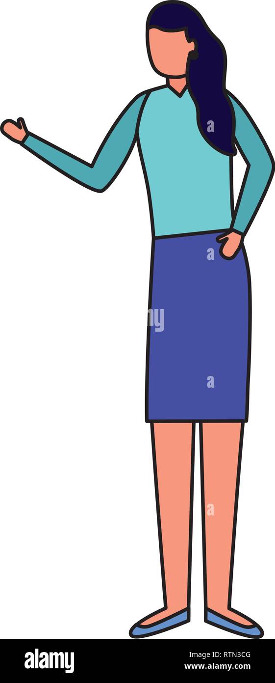 woman character standing Stock Vector Image & Art - Alamy