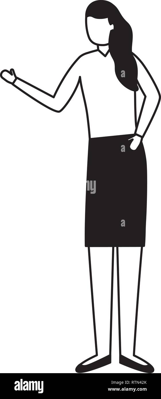 woman character standing Stock Vector Image & Art - Alamy