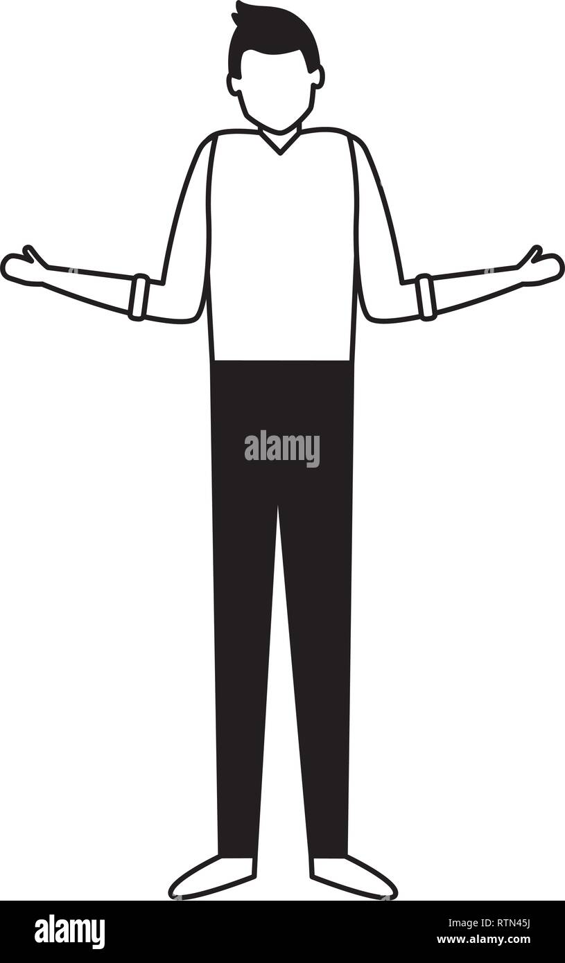 man character standing Stock Vector Image & Art - Alamy