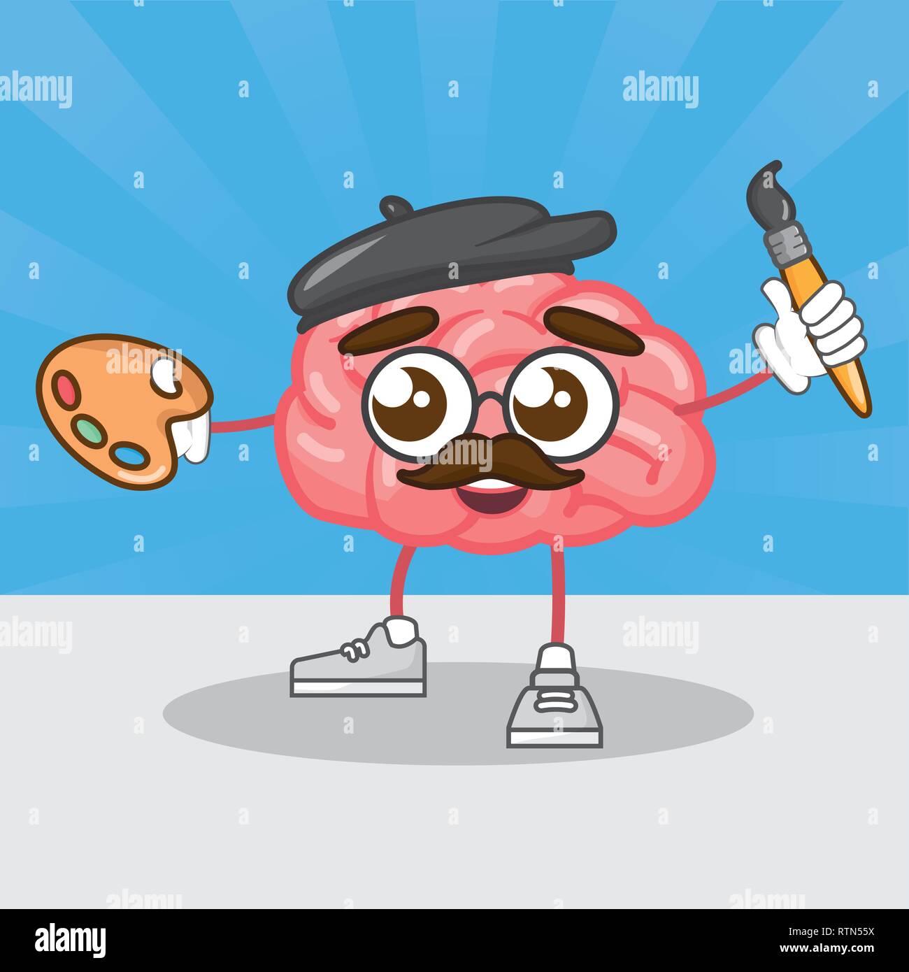 cartoon brain creativity Stock Vector Image & Art - Alamy