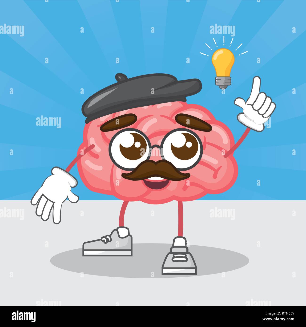 cartoon brain creativity Stock Vector Image & Art - Alamy