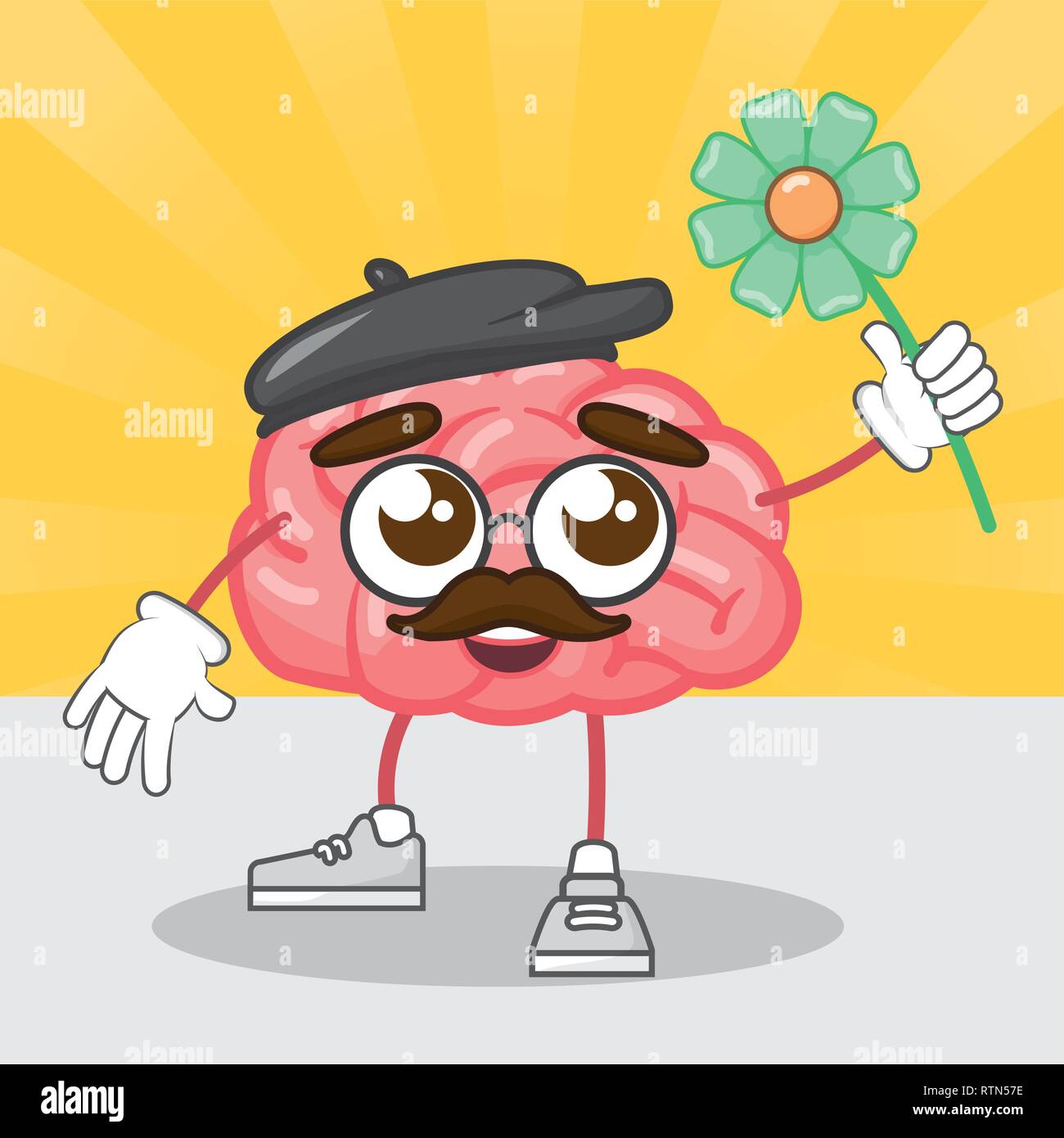 cartoon brain creativity Stock Vector Image & Art - Alamy