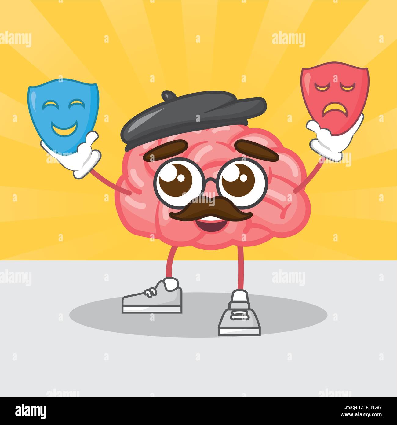 cartoon brain creativity Stock Vector Image & Art - Alamy