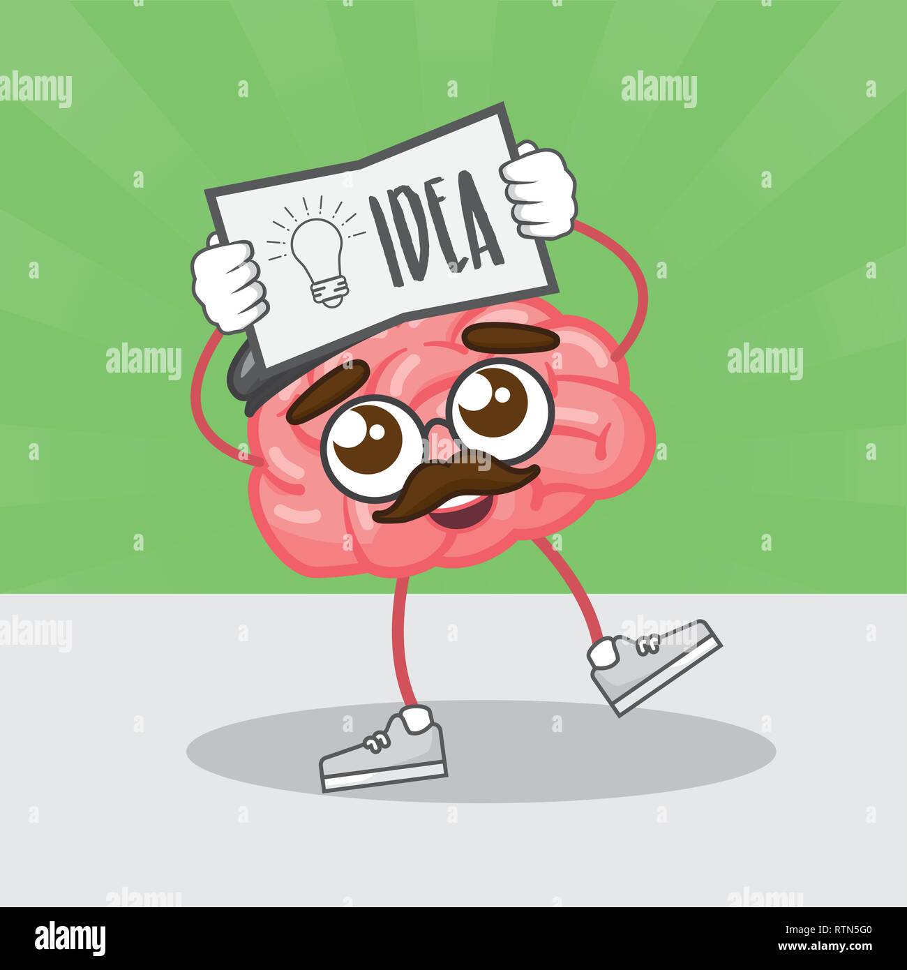 cartoon brain creativity Stock Vector Image & Art - Alamy