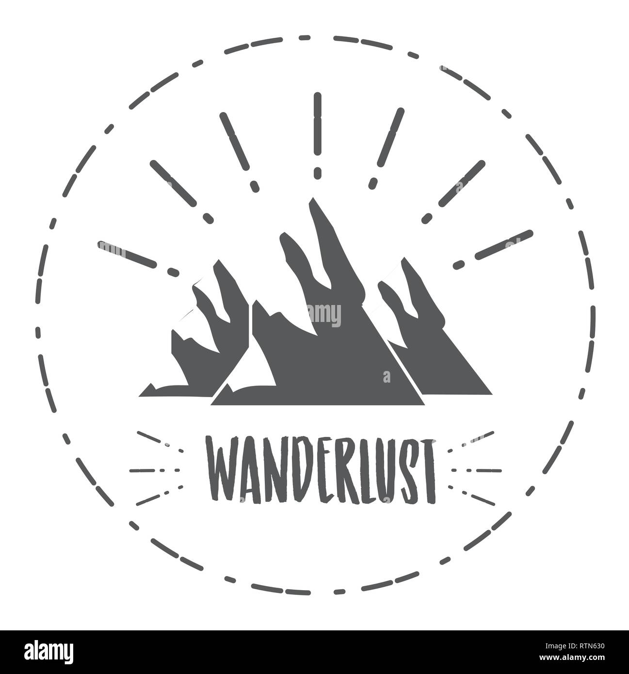 wanderlust landscape design Stock Vector Image & Art - Alamy