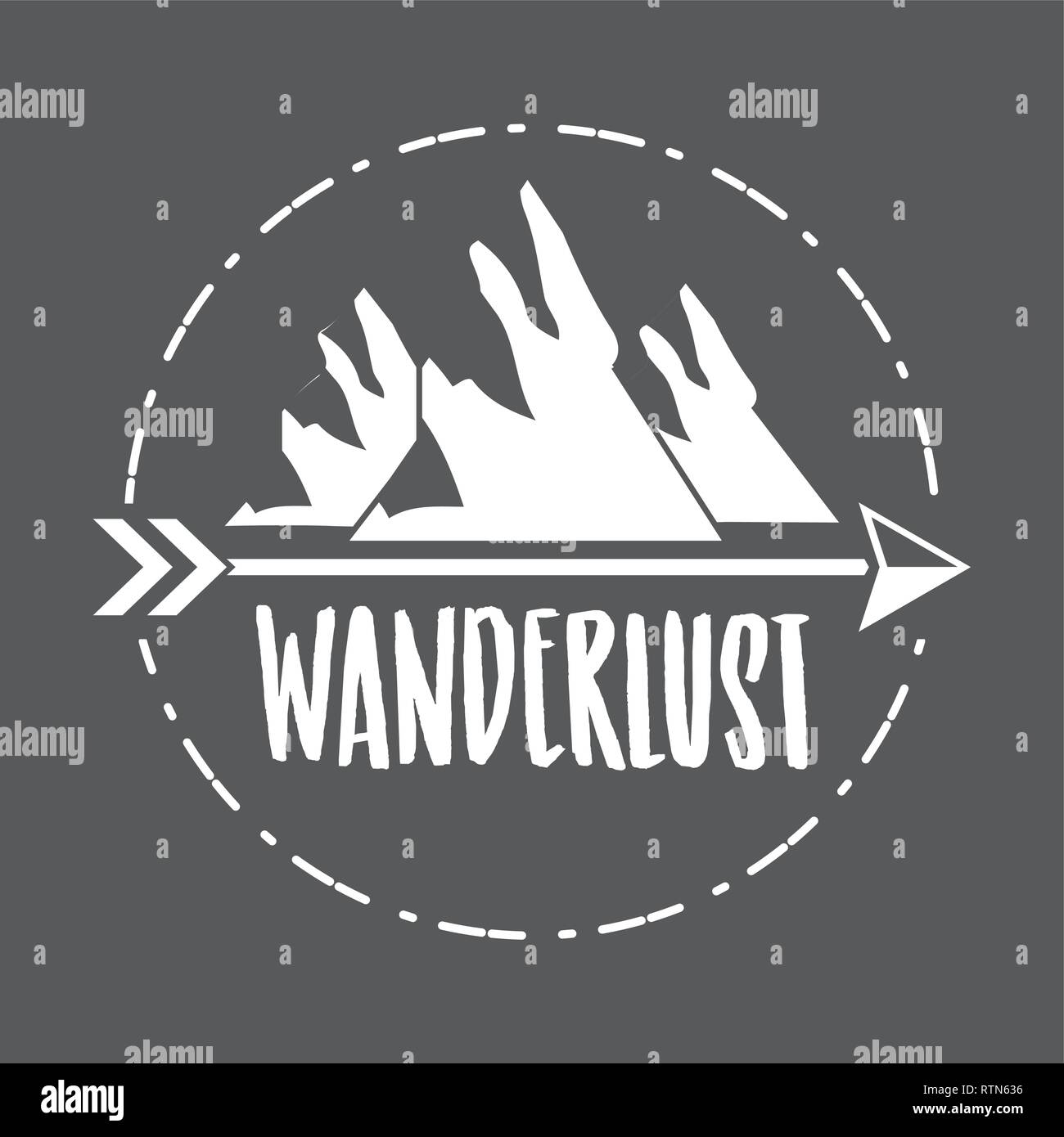 wanderlust landscape design Stock Vector Image & Art - Alamy