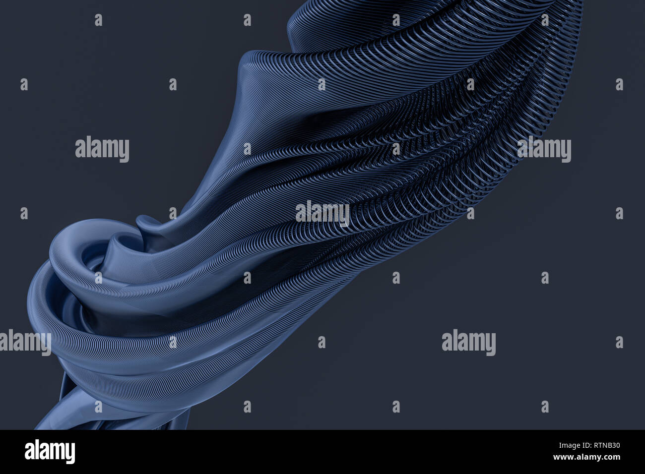 3d rendering, blue metalic surface and graphic design background Stock ...