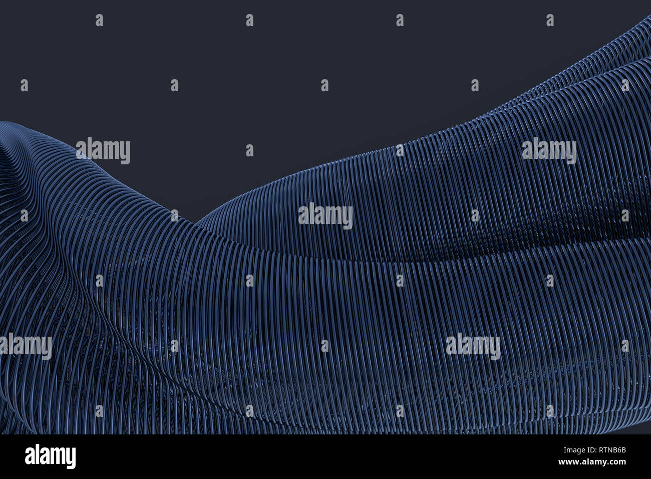 3d rendering, blue metalic surface and graphic design background Stock ...