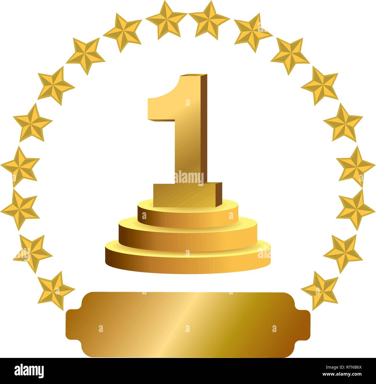 First place award symbol Stock Vector Image & Art - Alamy