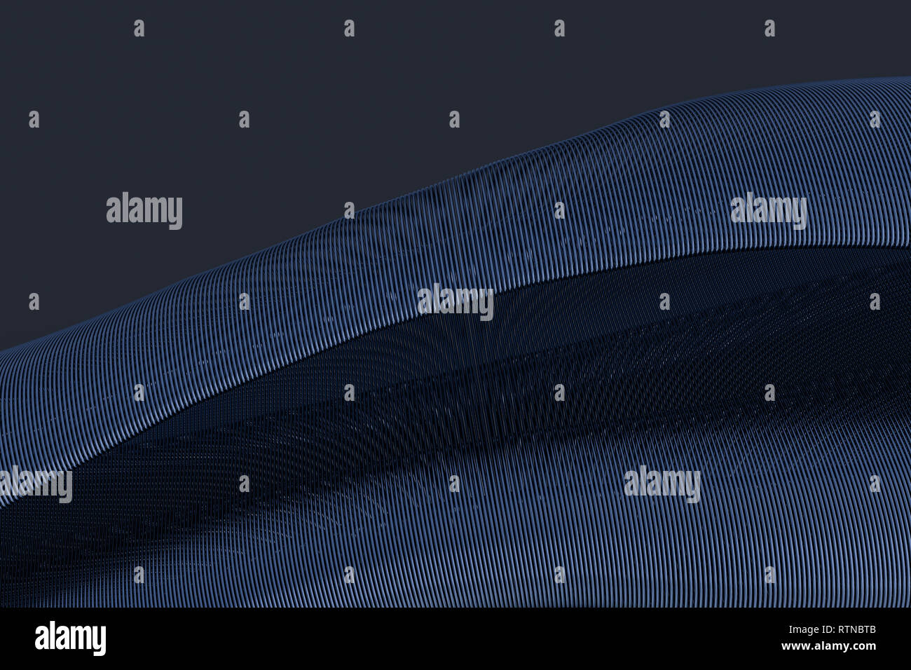 3d rendering, blue metalic surface and graphic design background Stock ...