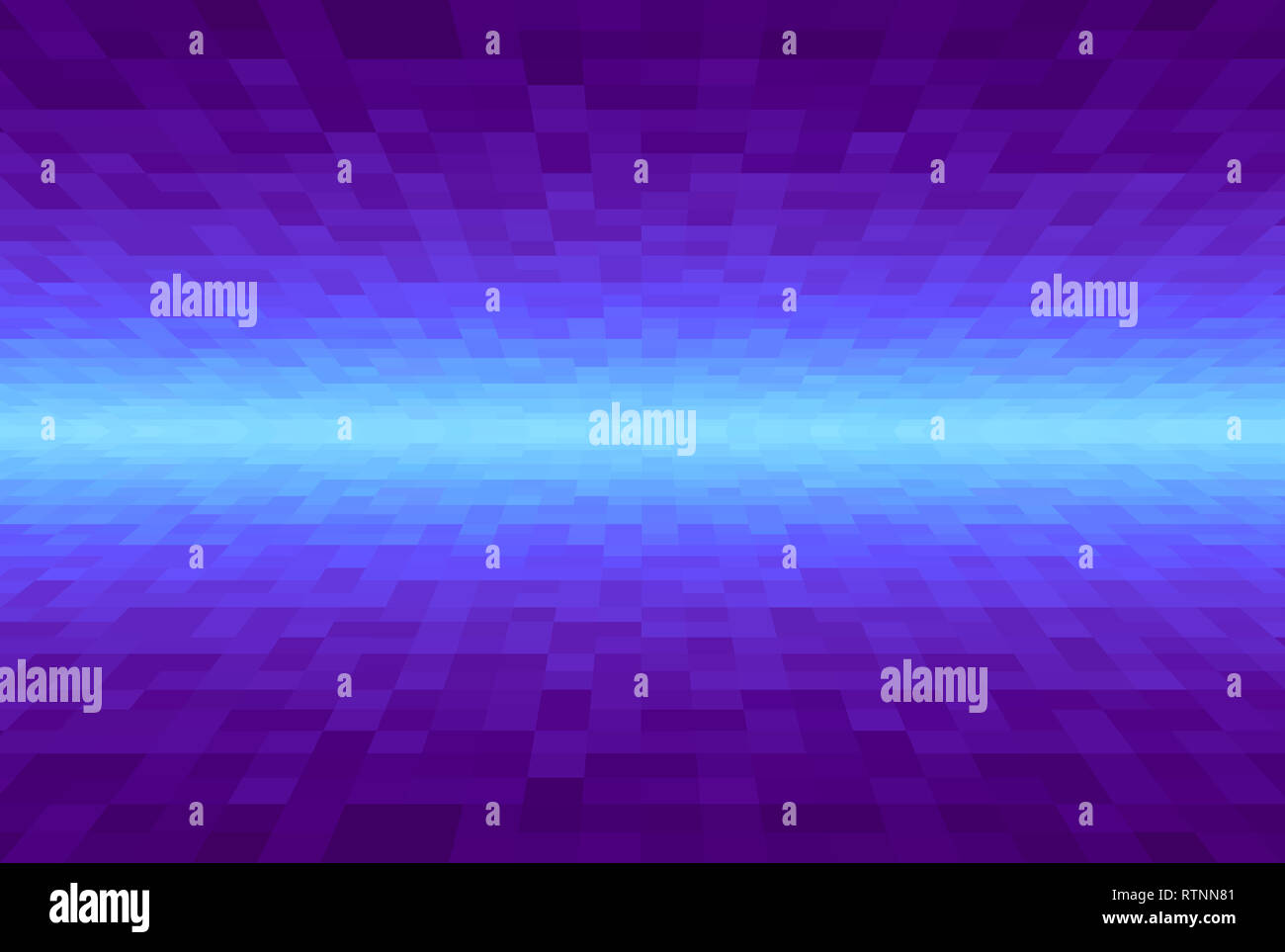 Abstract violet and cyan gradient background. Texture with pixel square ...