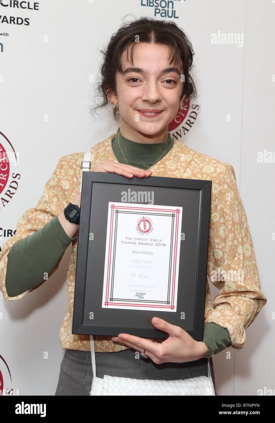 Critics Circle Theatre Awards at the Prince of Wales Theatre Featuring ...