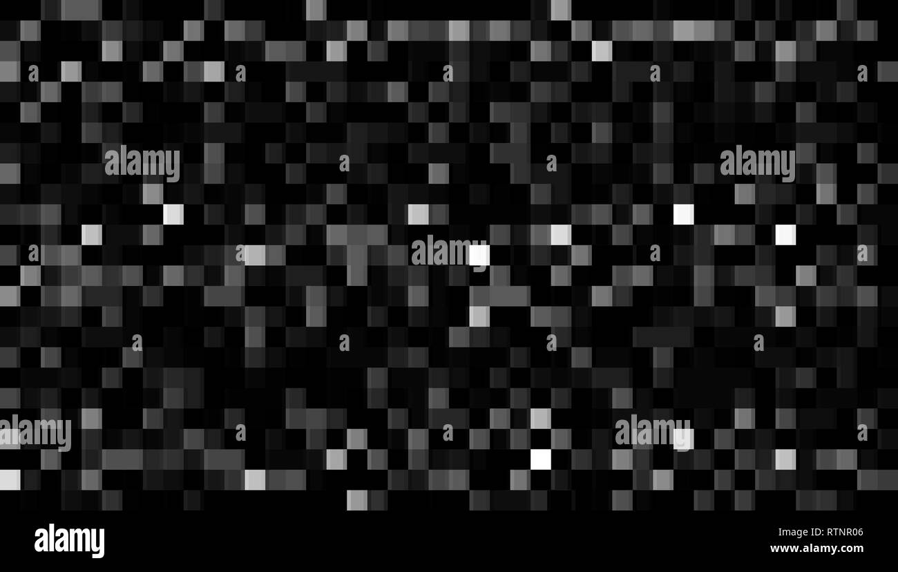 Abstract monochrome background. Texture with pixel square blocks ...