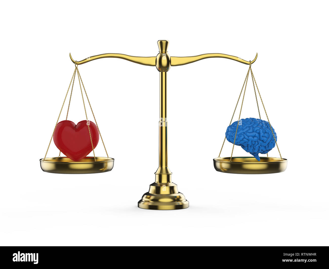 Heart and brain scale hi-res stock photography and images - Alamy
