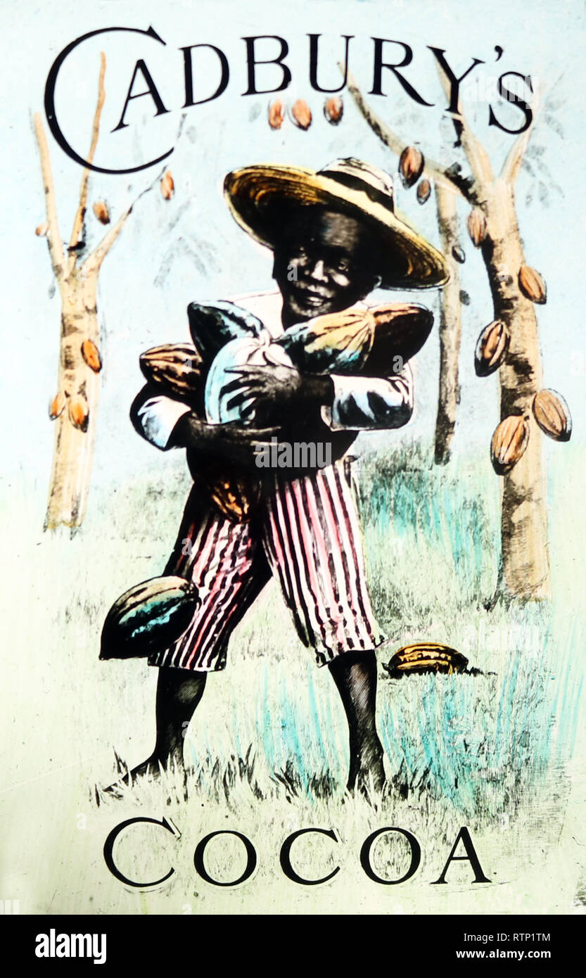 Cadbury's Cocoa advertisement, Victorian period Stock Photo - Alamy