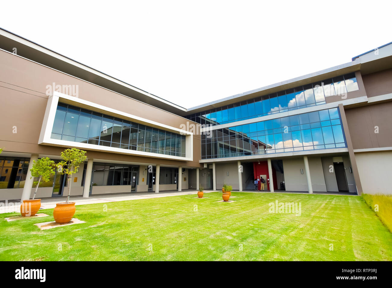 Johannesburg, South Africa - April 17 2012: Exterior Buildings at ...