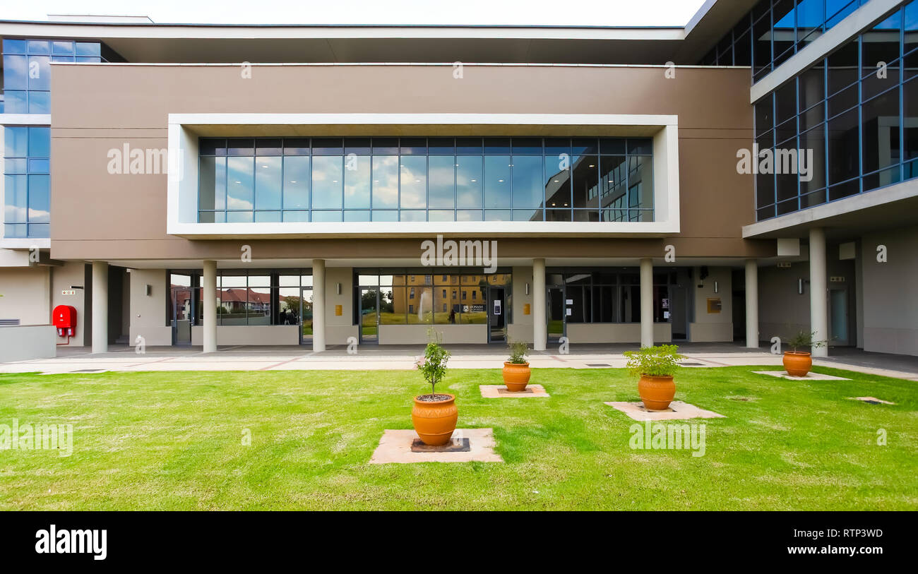 Johannesburg, South Africa - April 17 2012: Exterior Buildings at ...
