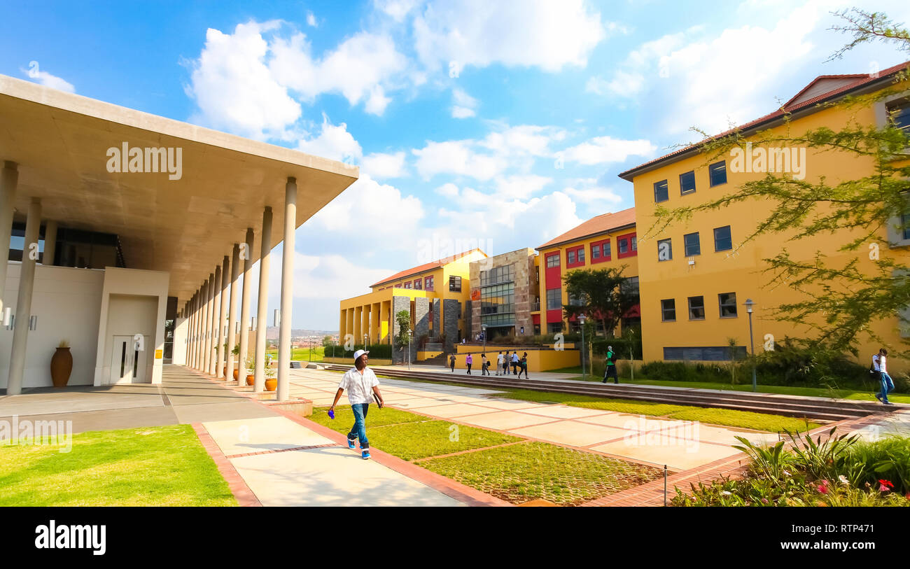 Johannesburg, South Africa - April 17 2012: Exterior Buildings at ...