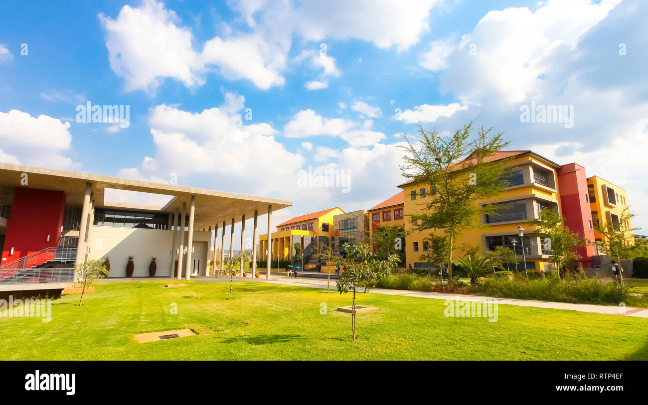 Johannesburg, South Africa - April 17 2012: Exterior Buildings at ...