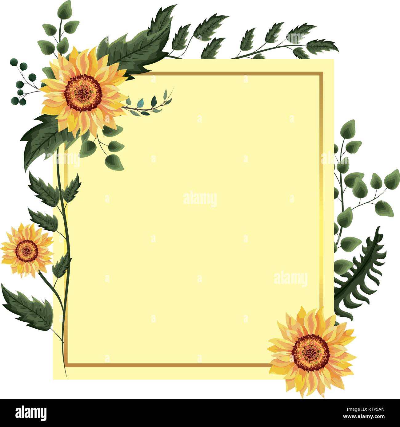 Spring floral frame Stock Vector Image & Art - Alamy