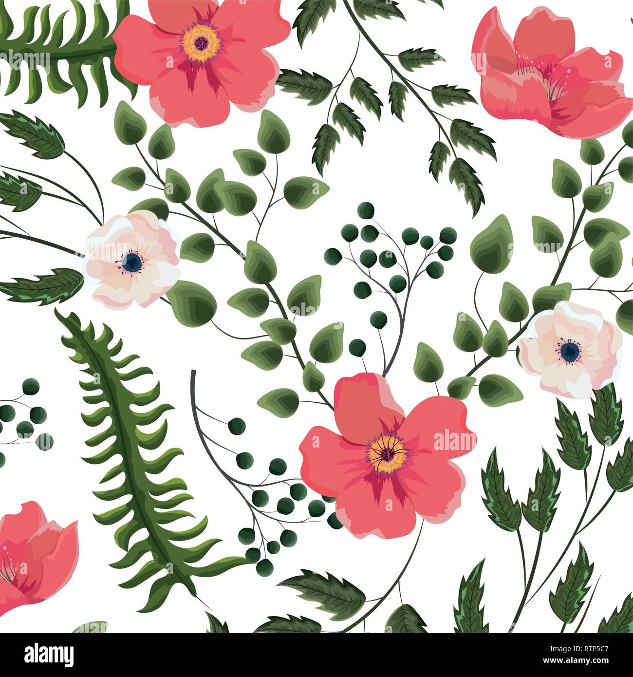 Floral spring background Stock Vector Image & Art - Alamy