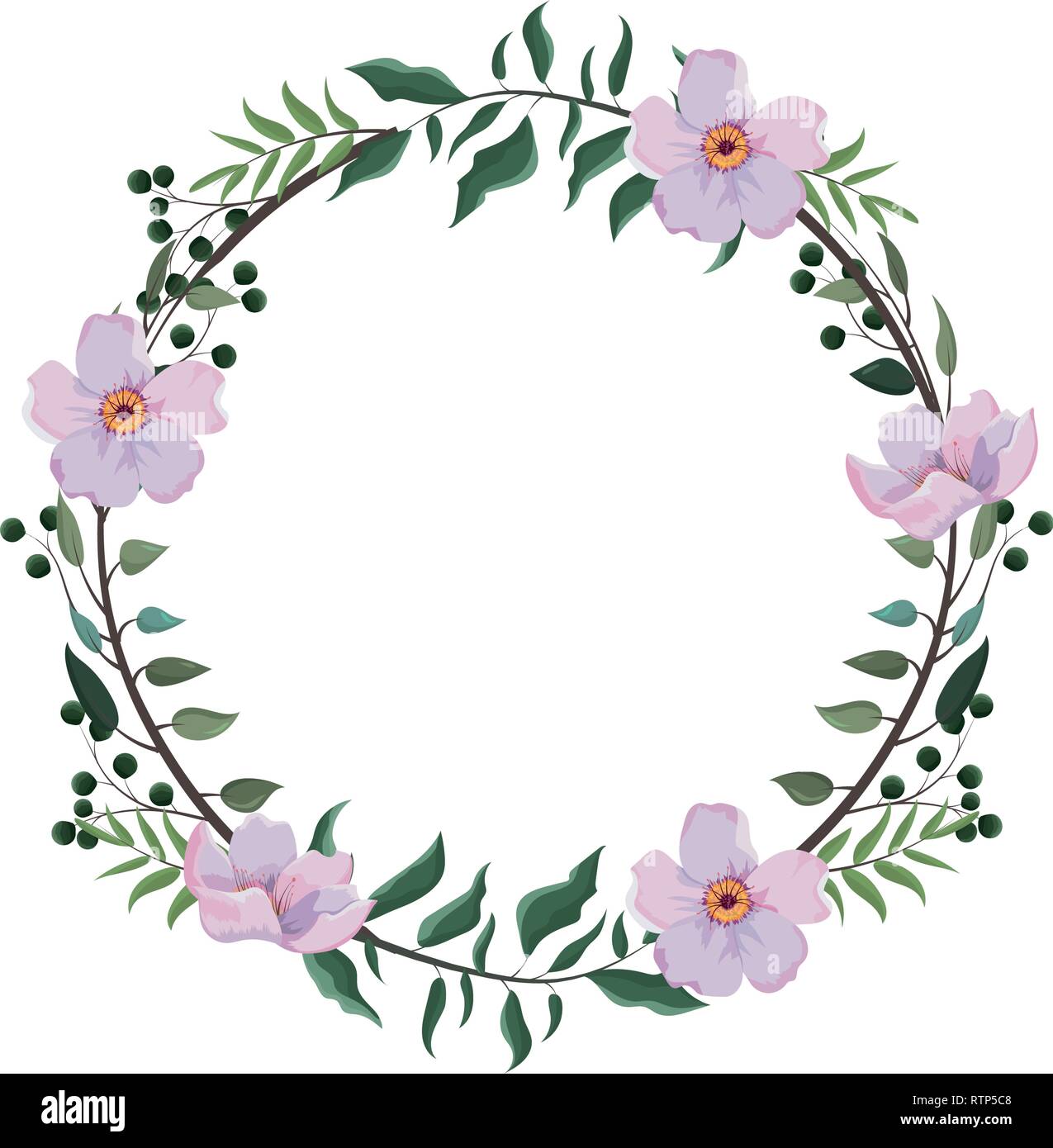 Spring floral frame Stock Vector Image & Art - Alamy
