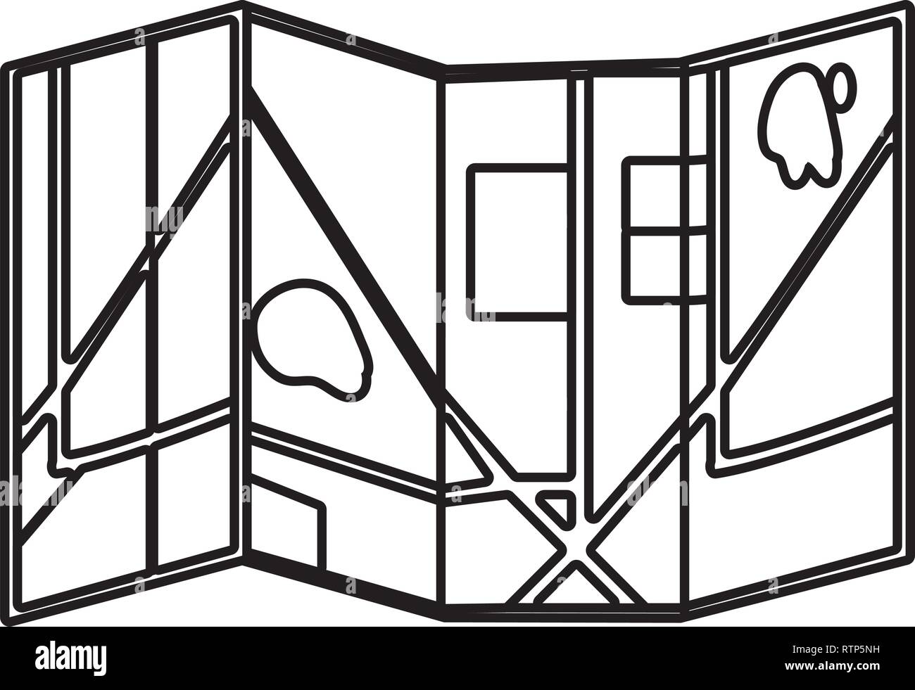 gps map cartoon Stock Vector Image & Art - Alamy