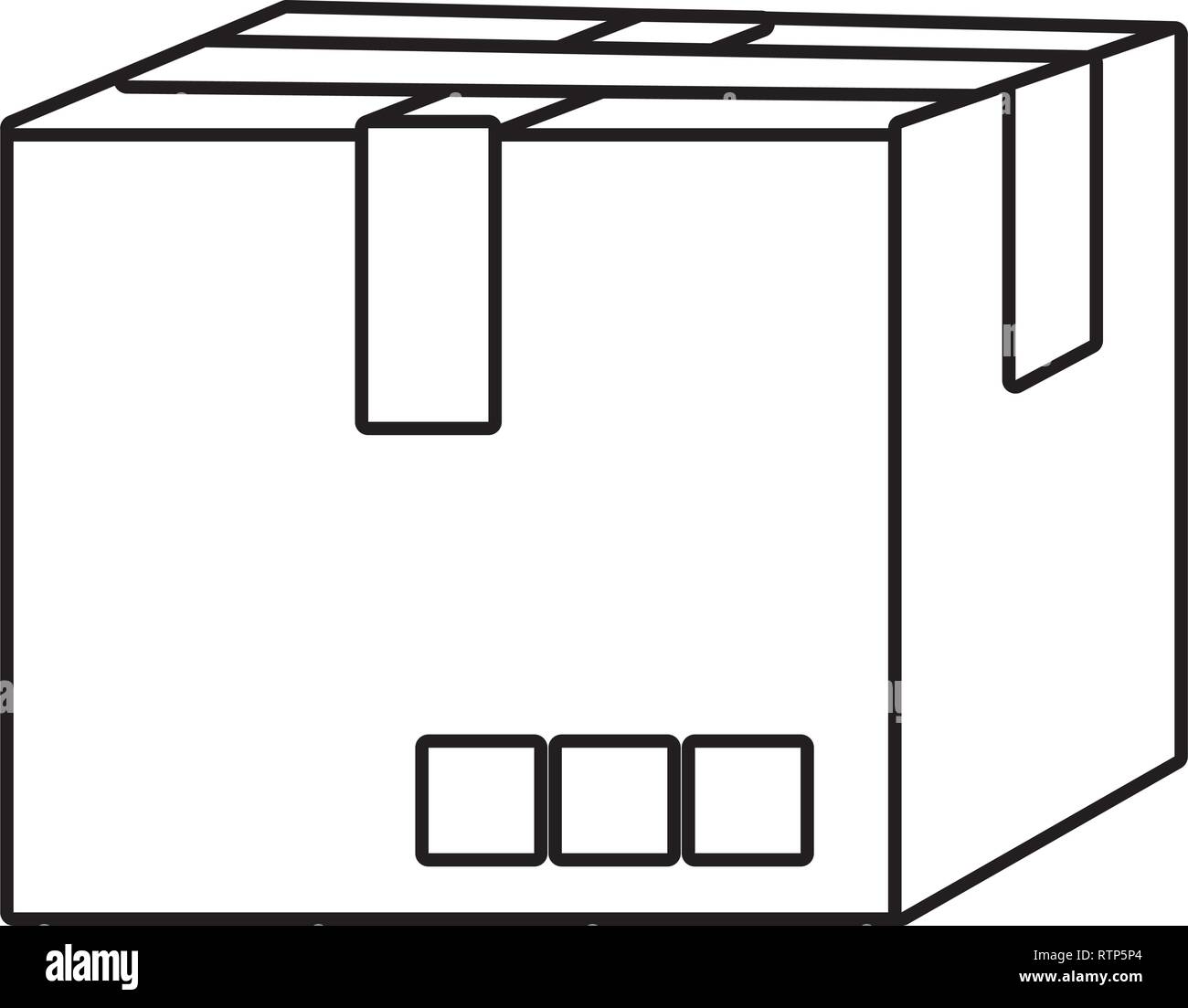 paperboard box cartoon Stock Vector Image & Art - Alamy