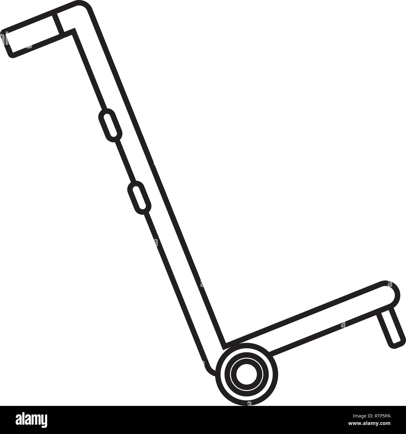 logistic handcart cartoon Stock Vector Image & Art - Alamy