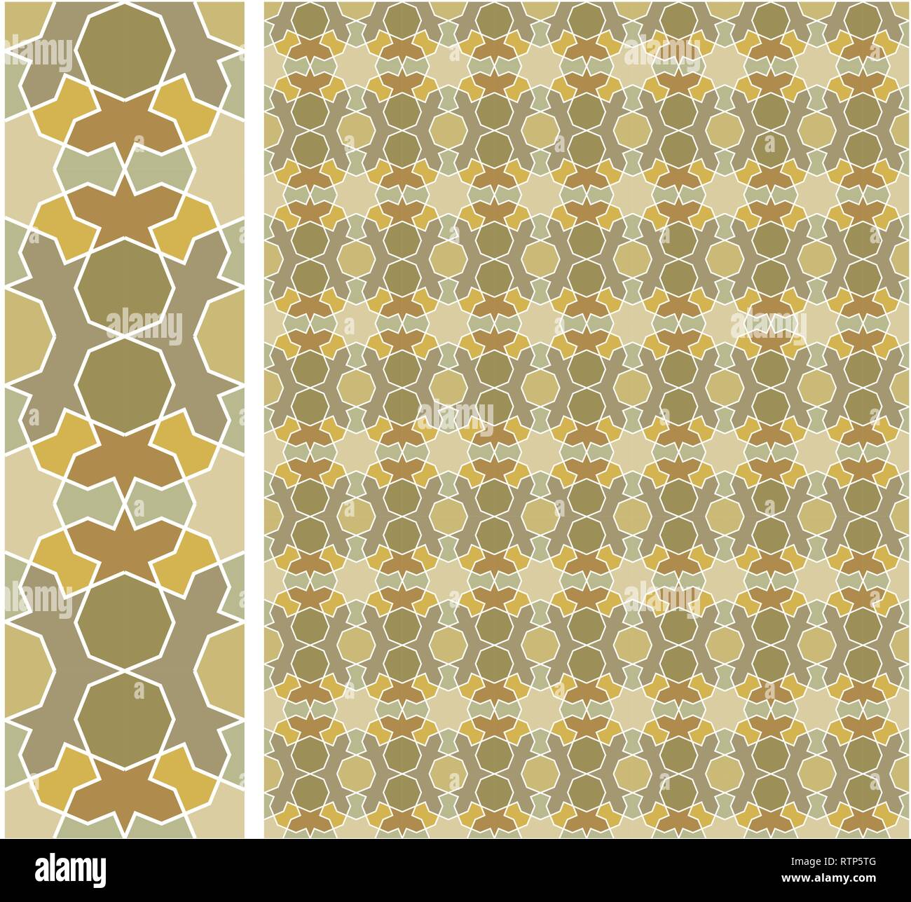 Vector - Floral Seamless decorative pattern stock vector, use for tiled ...