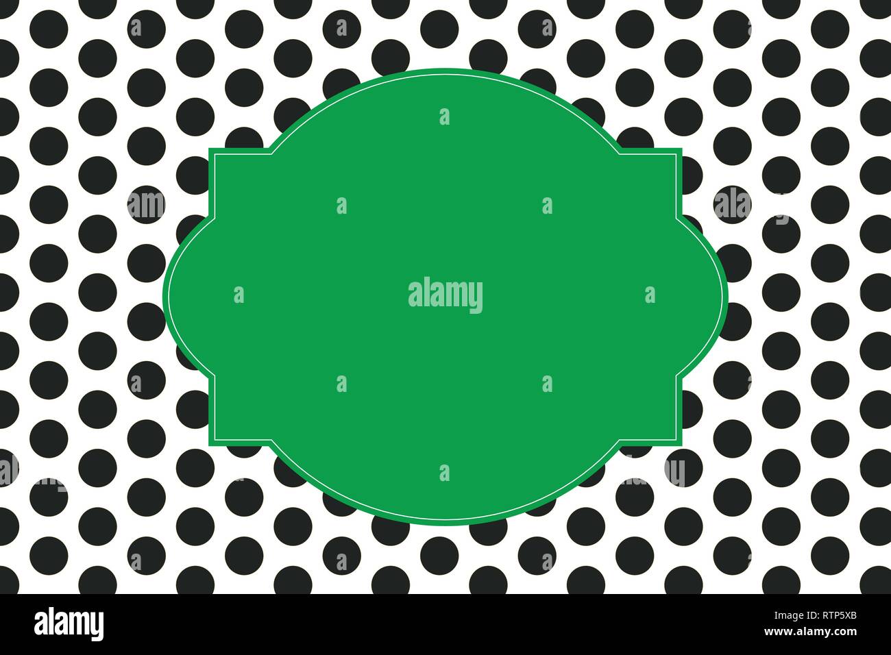 Polka dot pattern - white background with free space for text - Vector ...