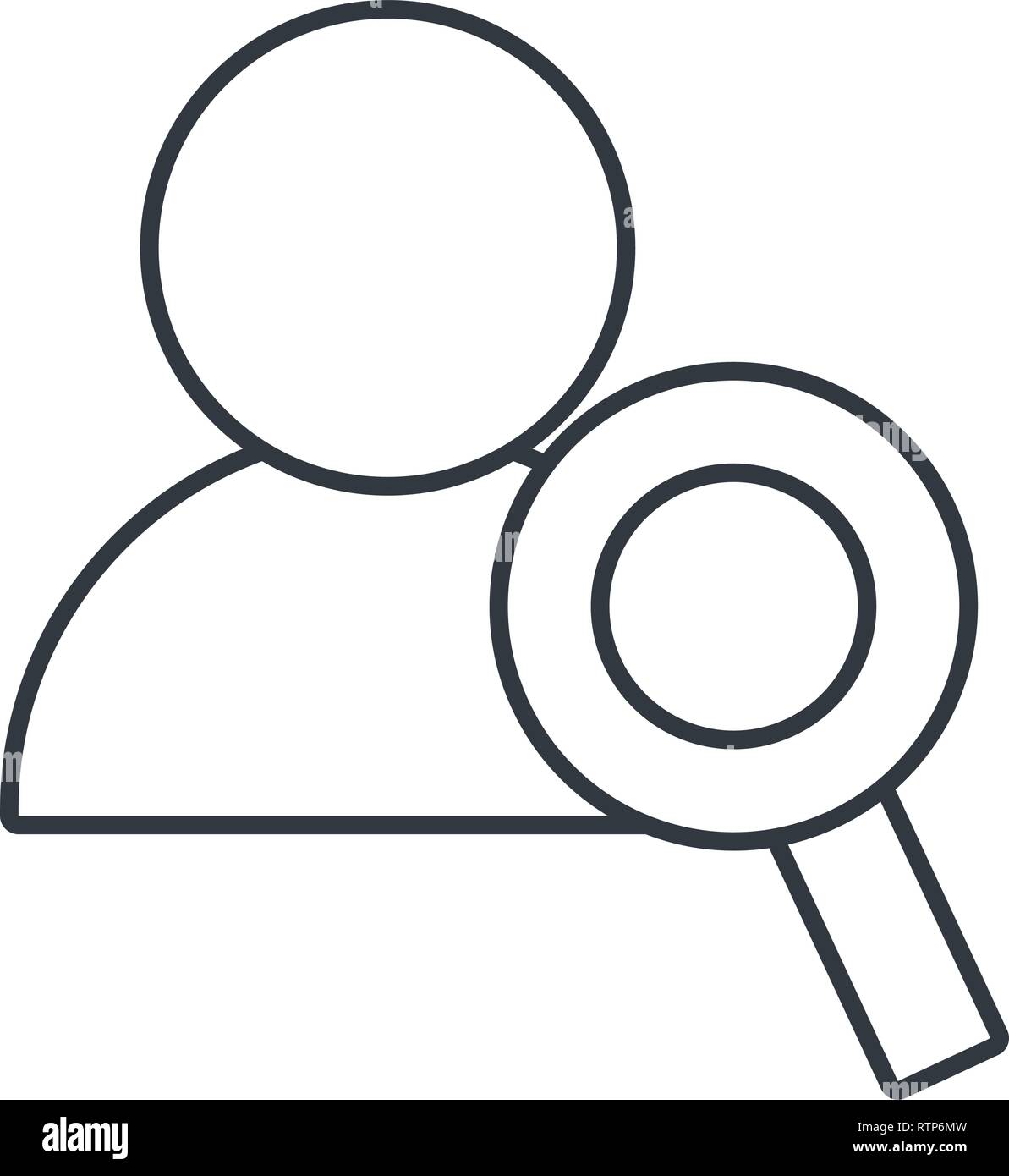 Magnifying Glass Cartoon Stock Vector Image And Art Alamy