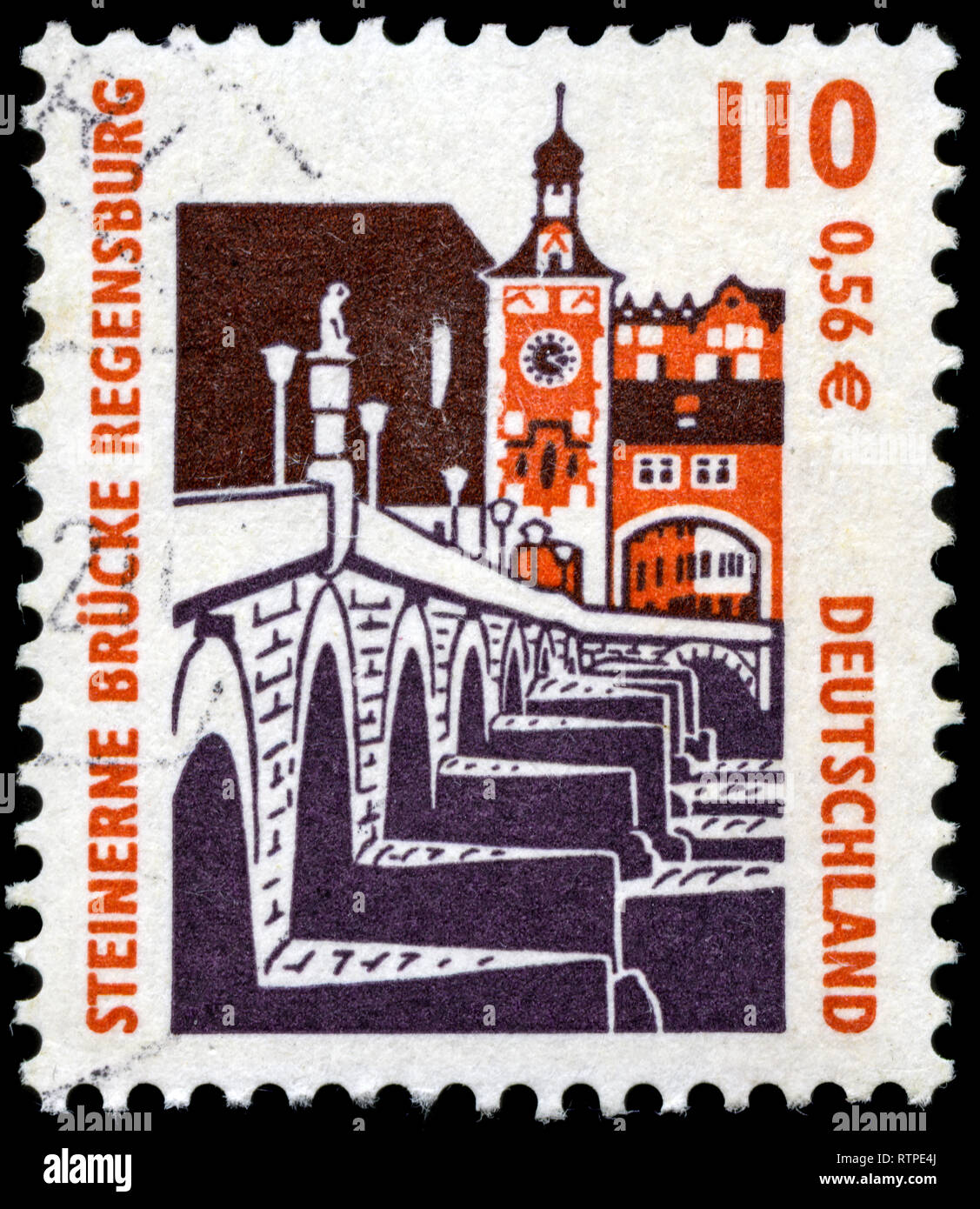 Deutsche bundespost stamp hi-res stock photography and images - Alamy