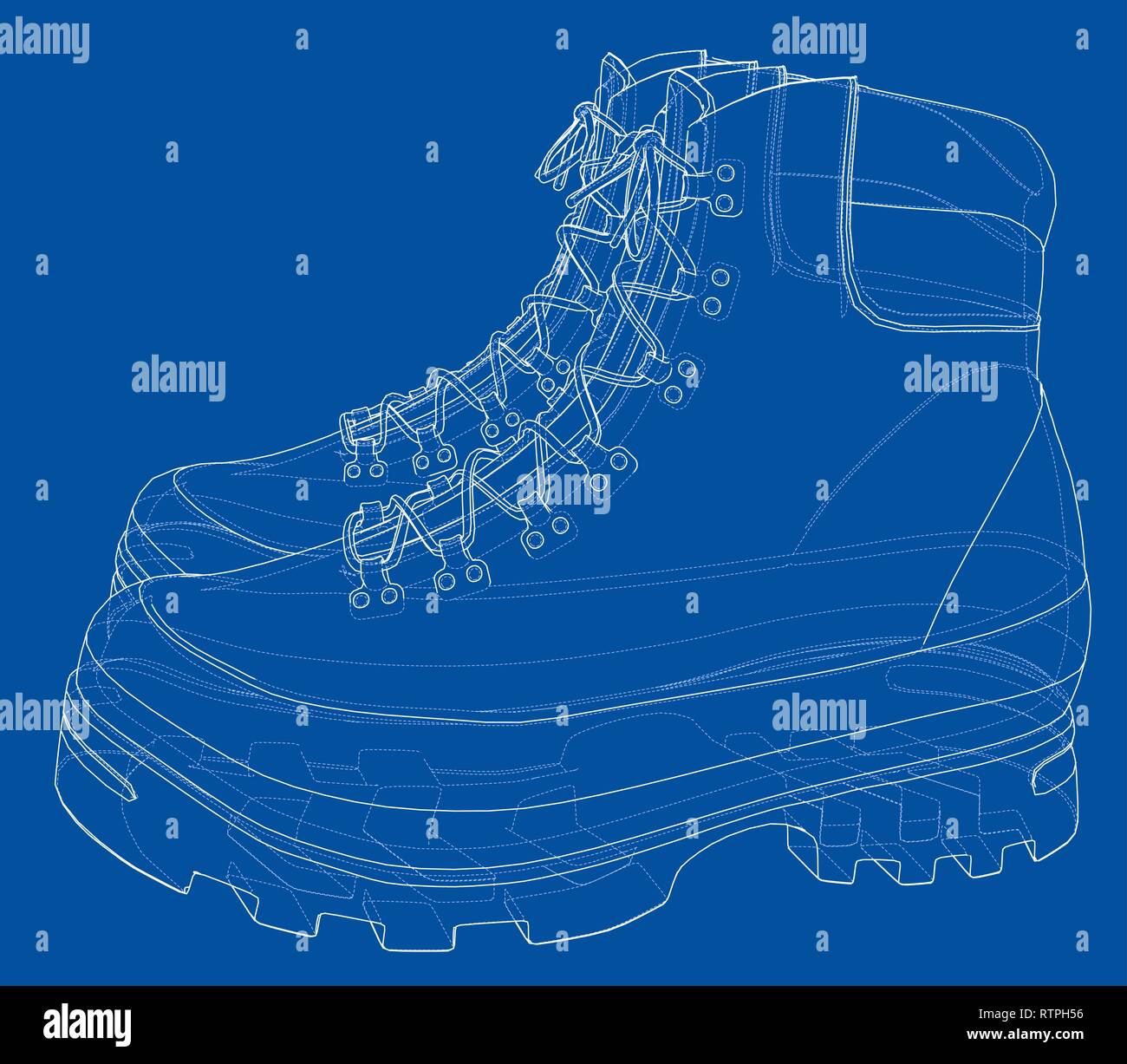 Pair of mens boots Stock Vector Images - Alamy