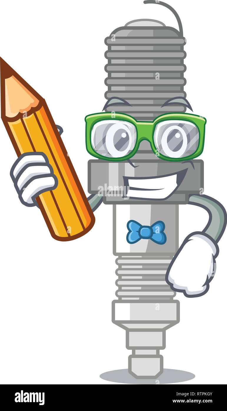 Student spark plug in a cartoon box Stock Vector Image & Art - Alamy