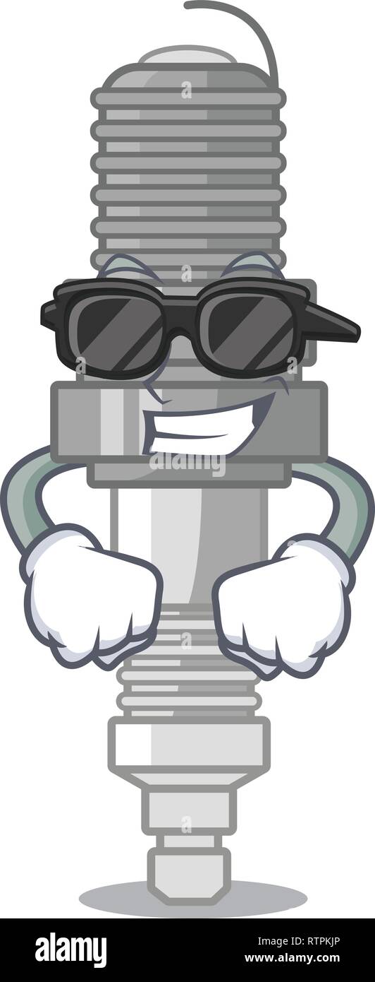 Super cool spark plug in a cartoon box Stock Vector Image & Art - Alamy