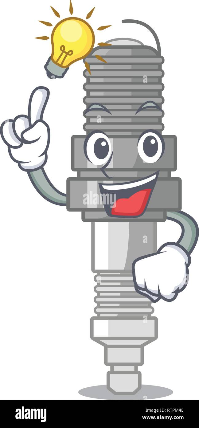 Have an idea miniature spark plug in cartoon shape Stock Vector Image ...