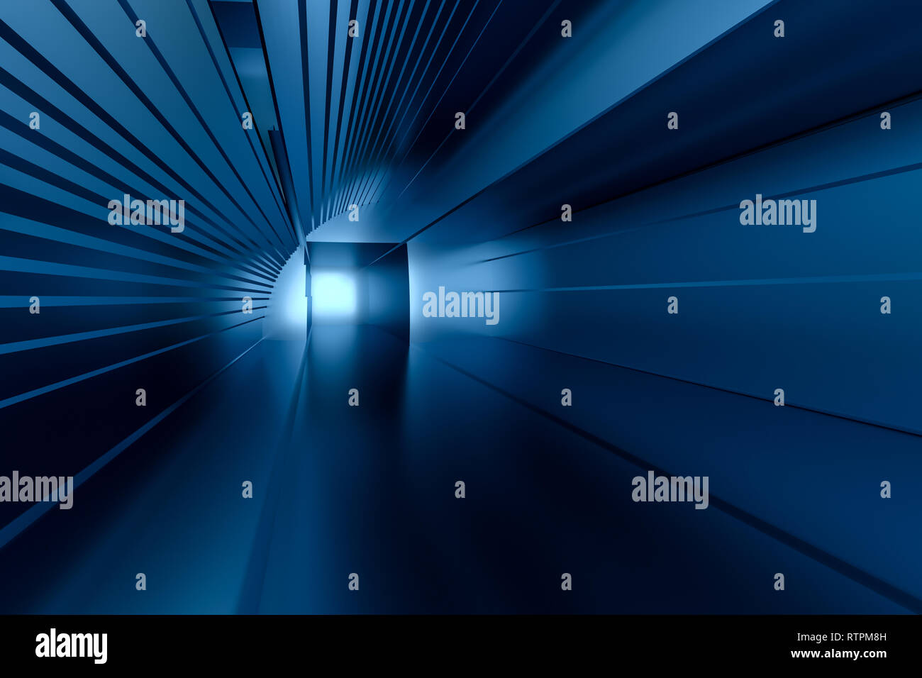 3d rendering, blue metalic surface and graphic design background Stock ...