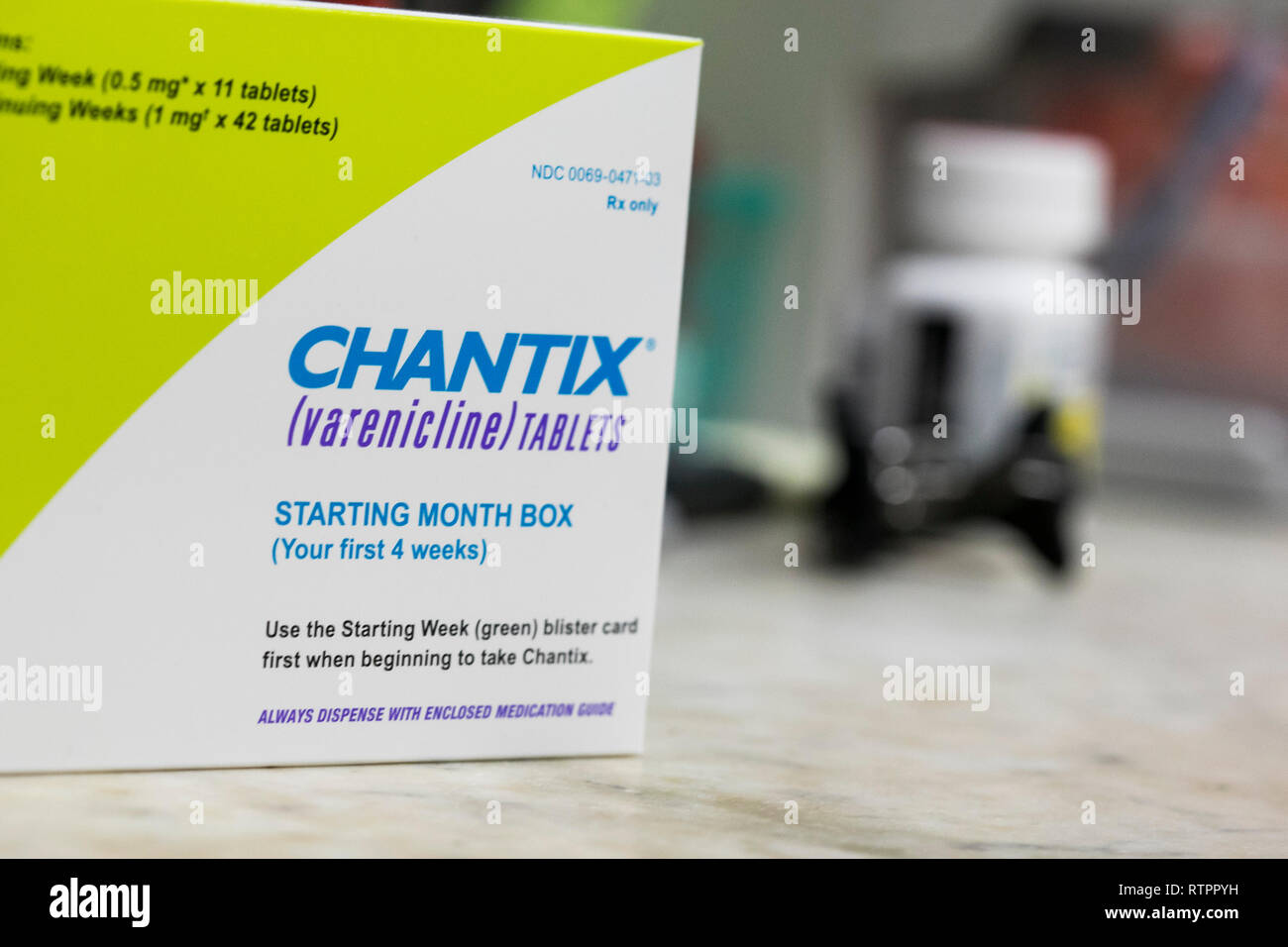 Chantix Receptors Brain Cartoon